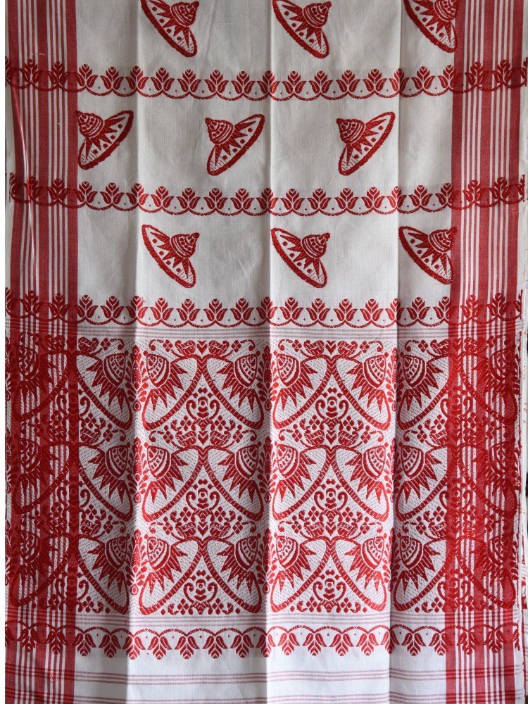AUTHENTIC ASSAMESE GAMOSA | HANDWOVEN - Elegance by Preeti