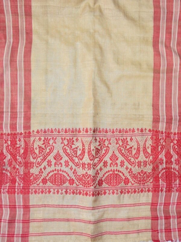 MUGA SILK TRADITIONAL ASSAMESE GAMOSA - Elegance by Preeti