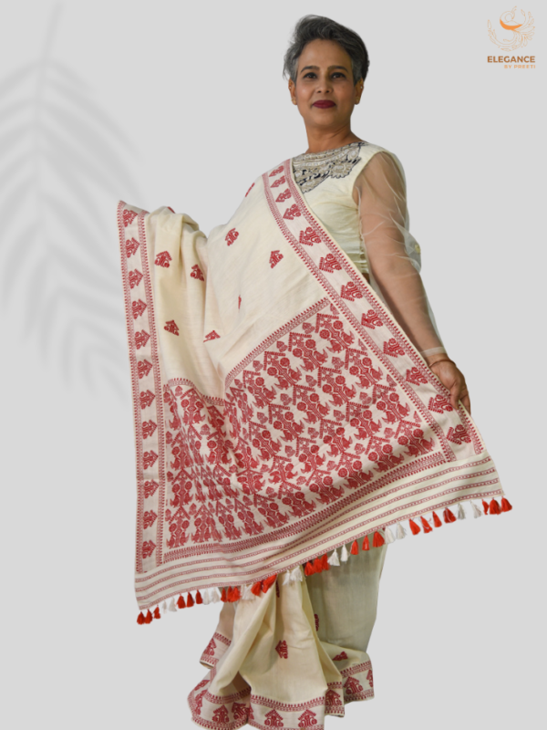 AUTHENTIC ERI SILK SAREE - Elegance By Preeti